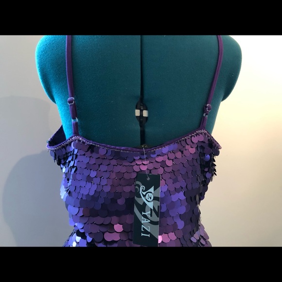 Dresses | Vibrant Purple Sequin Party Dress Brand New Wtags | Poshmark